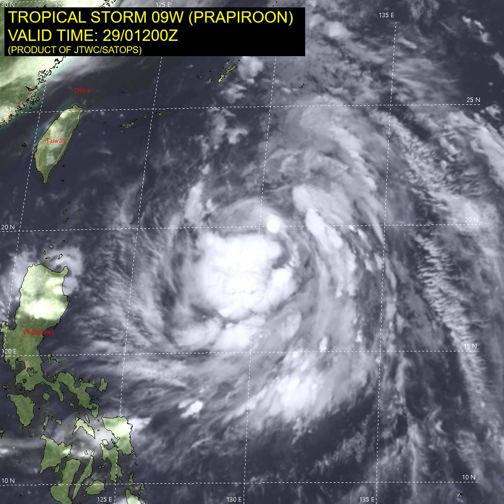 Tropical Storm Prapiroon to threaten South Korea - Ocean Weather ...