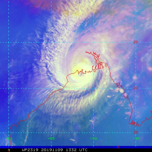 Tropical Cyclone Matmo has made landfall SSE of Kolkata, India - Ocean ...